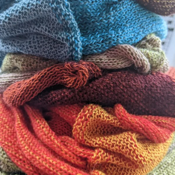 Pure Merino Snoods in Two-Tone Colours - The Sussex Guild